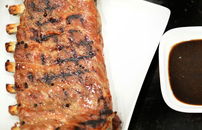 Grilled Root Beer Pork Ribs - That Square Plate
