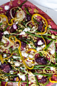 Every Veggie Pizza with Beet Crust - That Square Plate
